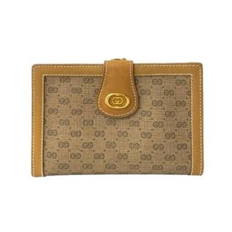 Gucci Pre-owned Leder Portemonnaie - - Pre-owned - Damen - Braun - ONE SIZE
