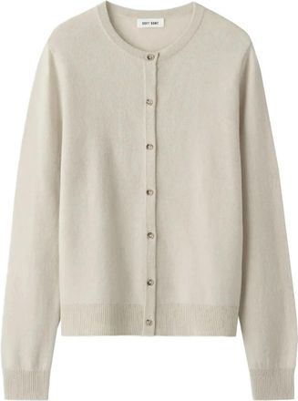 Soft Goat Cardigan mit Knöpfen - Nude