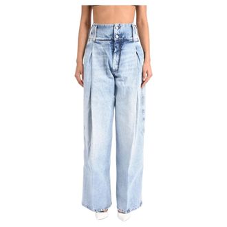 Sportmax Femme, Jeans, Bleu, Taille: W26 Wide Jeans