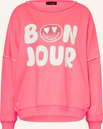 Miss Goodlife Miss Goodlife Oversized-Sweatshirt Mit Schmucksteinen pink