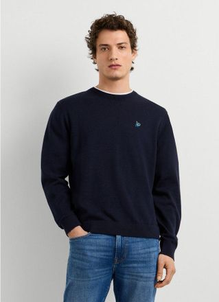 Pepe Jeans London Rundhalspullover DANIELS mit gestickten Details, Baumwolle