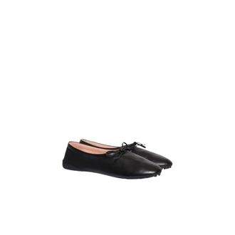 Alberta Ferretti Femme, Chaussures, Noir, Taille: 39 EU Mocassins en cuir nappa