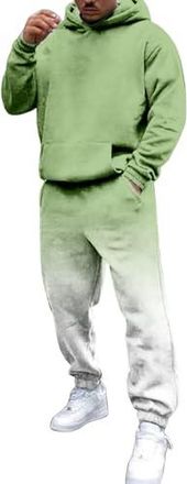 Generico Ensemble de Surv&ecirc;tement pour Homme Jogging Confortable Sweats &agrave; Capuche et Pantalons Larges Gym Respirants Ensembles Deux Pi&egrave;ces Y2K L&eacute;ger Ensemble po