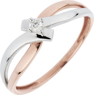 Edenly Solitär Ring Kostbarer Kokon - Licht - 0. 05 Karat- 18 Karat