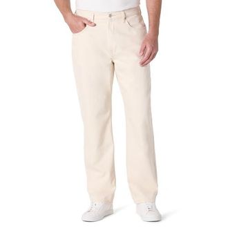 Amazon Essentials Jean Rigide, Coupe Ample Homme, &Eacute;cru, 32W / 32L