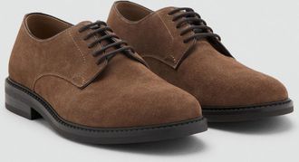 Mango Chaussures costume cuir cognac - Homme - 39 - MANGO MAN