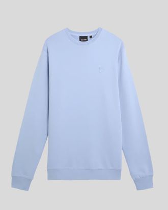 Lyle & Scott Superfeine Baumwoll Rundhals Sweatshirt - Brunnera Blau