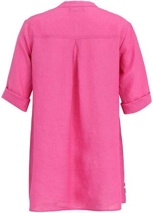 Doris Streich Blusentop aus Leinen mit Motivprint