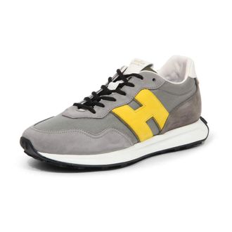 Hogan Homme, Chaussures, Gris, Taille: 44 EU H Patch Baskets