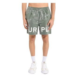 Purple Homme, Maillots de bain, Vert, Taille: L All Round Short