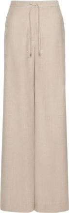 Max Mara Femme, Pantalons, Beige, Taille: 40 FR Wide Pantalons