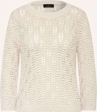 Monari Monari Pullover Mit 3/4-Arm Mit Glitzergarn beige