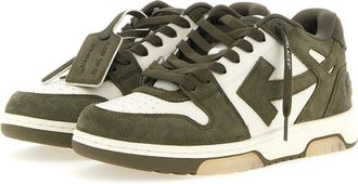 Off-white Mens Bicolor Cowhide Athletic Sneakers