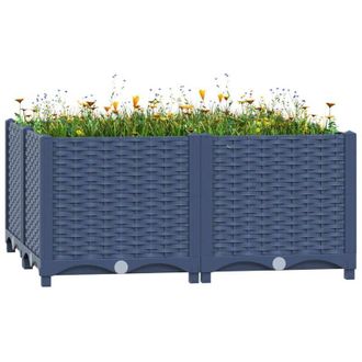 vidaXL Lit sur&eacute;lev&eacute; 80x80x38 cm Polypropyl&egrave;ne