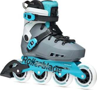 Rollerblade MAXXUM XT W, Inline-Skates für Damen, Fitness Inliner, Anthrazit/Wasserblau, 42/42.5