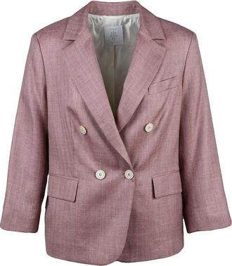 Eleventy Femme, Vestes, Rose, Taille: 40 FR Doppiopetto Jacket