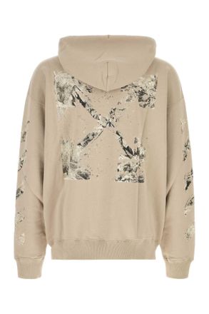 Off-white String Sweatshirt - Beige
