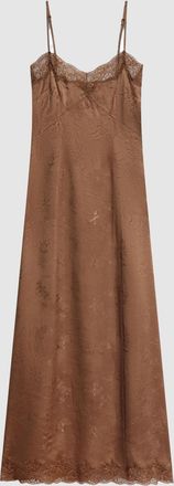 Vanessa Bruno Robe Longue Givre Marron Glace