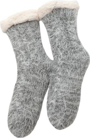 Frcolor Chaussettes &eacute;paisses antid&eacute;rapantes pour femmes chaussettes thermiques douces et chaudes confortables et respirantes pour automne hiver chaussettes ma