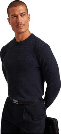Ted Baker Pullover f&uuml;r Herren, Rundhalsausschnitt, Jerseyware (Marine)