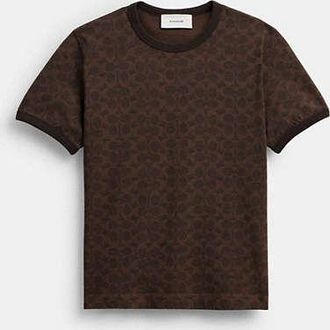 Coach Signature-Ringer-T-Shirt