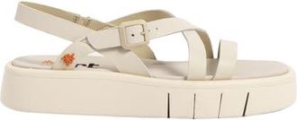 Art Femme 1853 Malaga Sandale Plate, Cr&egrave;me, 39 EU