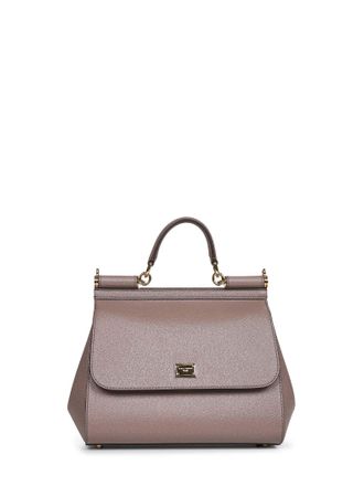 Dolce & Gabbana Sicily Top Handle Bag - Beige