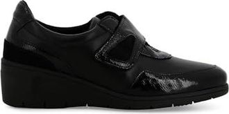 Melluso Mocassins pour Femmes en Cuir Verni Noir et Cuir k91623z 41