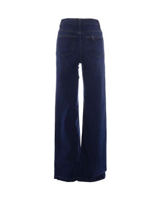 Liu Jo Womens Jeans Flare Dark Wash Denim Blue Sweet Cotton