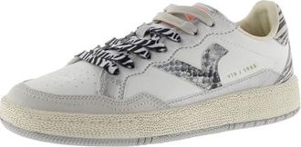 Victoria 1985 Basket Smash Cuir & Pièces Métallisées & Imprimé Animal & Logo Rétro 8806109 pour Femme Gris 39