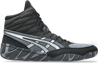 Asics Chaussures de lutte Aggressor 6 pour homme, Noir/argent pur., 39.5 EU