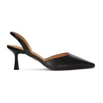 Kazar Halboffene Lederschuhe - - Shoes - Damen - Schwarzk - 38 EU