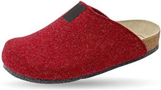 Weeger Bio-Hausschuh-Pantoffel Tweed - Rouge - Rouge, 35