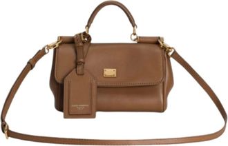 Dolce & Gabbana Femme, Sacs, Brun, Taille: ONE Size My Sicily Handbag