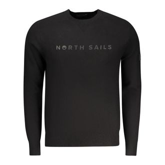 North Sails Viskose-Pullover mit 3D-Schriftzug - - Knitwear - Herren - Schwarzk - 2XL