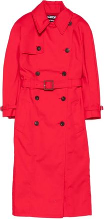 Jacquemus manteau Citta à boutonnière croisée - Rouge