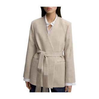 By Malene Birger Blazer en laine Emma - Femme - Vestes - Beige - Taille: 38 FR