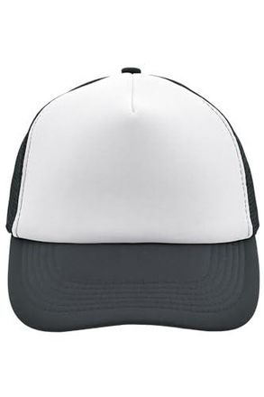 noTrash2003 Casquette de baseball Trucker en maille - Unisexe - Taille unique et mod&egrave;les pour enfants - 30 couleurs - Uni - Bicolore - Polyester et coton, Blanc/g