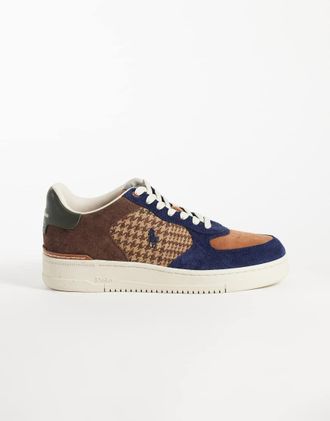 Polo Ralph Lauren sneaker en daim patchwork multicolore