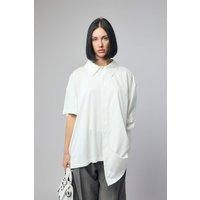 Frenken Half Poplin Cotton Silk Jersey Top