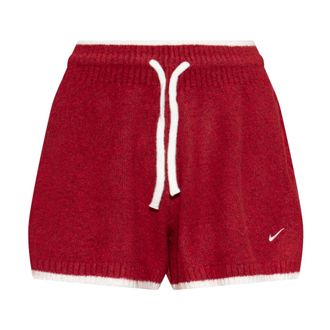 Nike Femme, Sport, Rouge, Taille: 42 FR Shorts avec logo