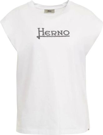 Herno Femme, Tops, Blanc, Taille: 44 FR T-Chemises
