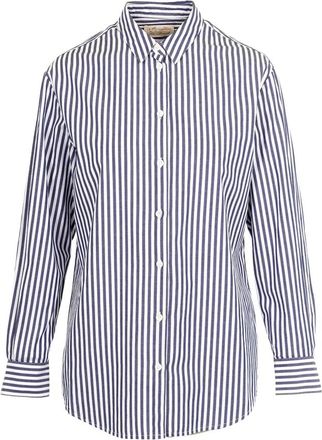 MC2 Saint Barth Femme, Blouses et Chemises, Multicolore, Taille: 38 FR Brigitte Cotton Stripes V See