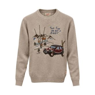 Bob Rundhals-Strickware - - Knitwear - Herren - Beige - XL