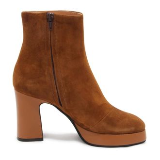 Roberto Festa Milano Wildleder Stiefeletten 9cm Absatz - - Shoes - Damen - Braun - 38 EU
