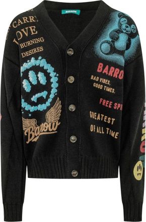 Barrow V-Ausschnitt Strickjacke - - Knitwear - Herren - Schwarzk - M