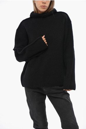 Marni Virgin Wool Ribbed Turtleneck Sweater size 42