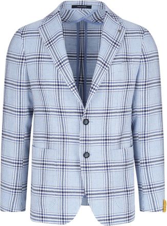 Tagliatore Single-Breasted Check Blazer