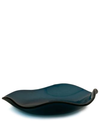 Sophie Lou Jacobsen Curved Edge Glasplatte (19cm) - Blau