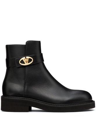 Valentino Garavani bottines VLogo Locker 40 mm - Noir